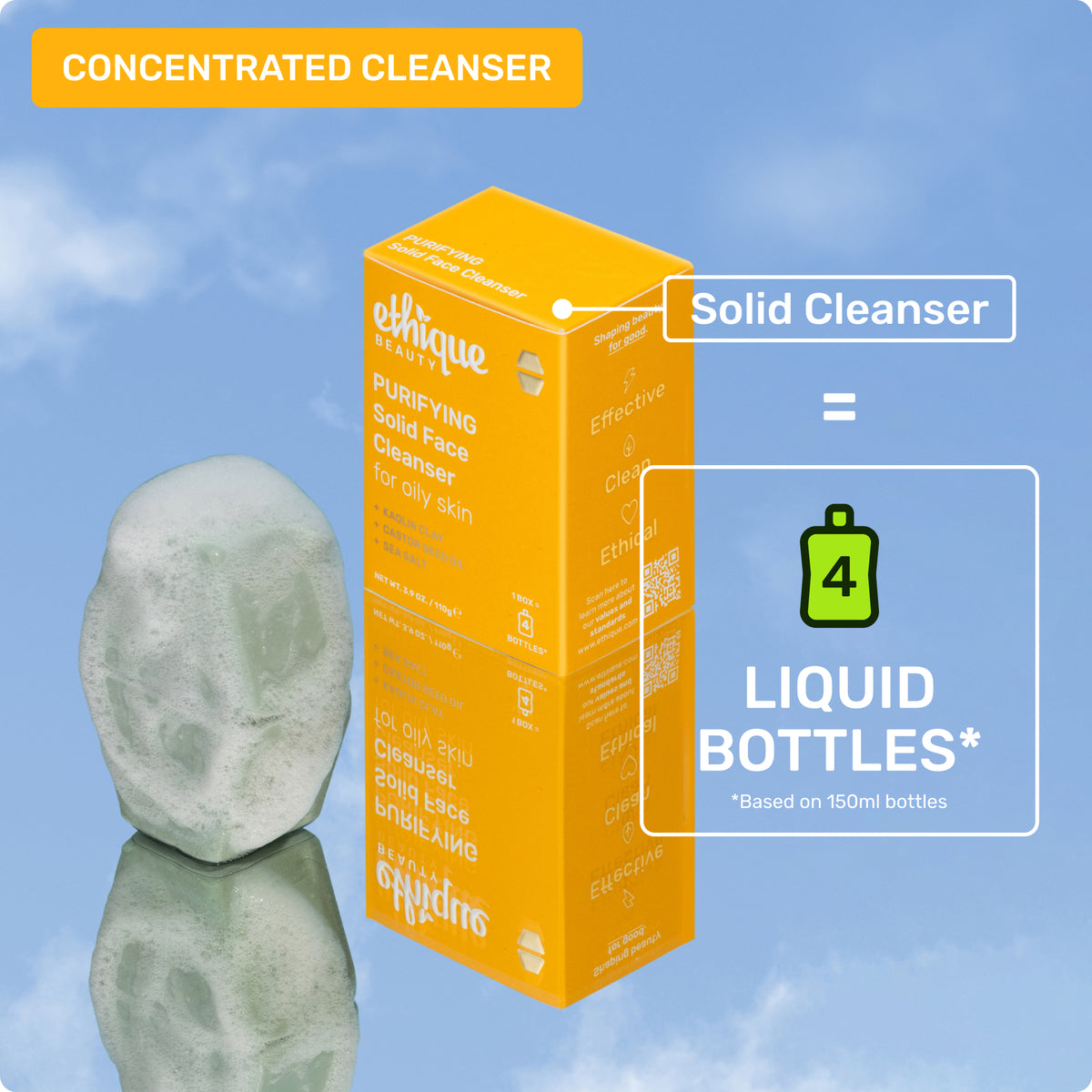 Purifying Solid Face Cleanser With French Clay